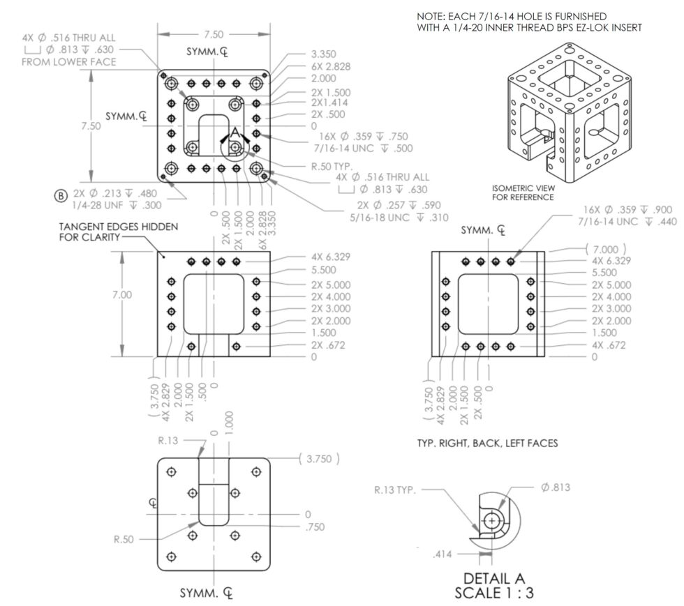 UD T2000 Vibration Testing Fixture Drawings - Experior Laboratories